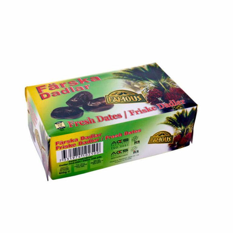 FAMOUS DADLAR FÄRSKA 500G*12 – AutoMatGro AB